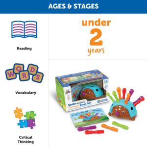 Learning Resources Spike The Fine Motor Hedgehog First Words -Ages 18+ Months,15 Pieces, Toddler Learning Toys, Fine Motor Fun for Kids, Preschool Toys