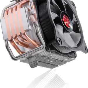 RAIJINTEK AIDOS II CPU Air Cooler with 10025 PWM Fan, 4 Copper Direct Contact Heat Pipes for Intel LGA 115x/AMD AM4