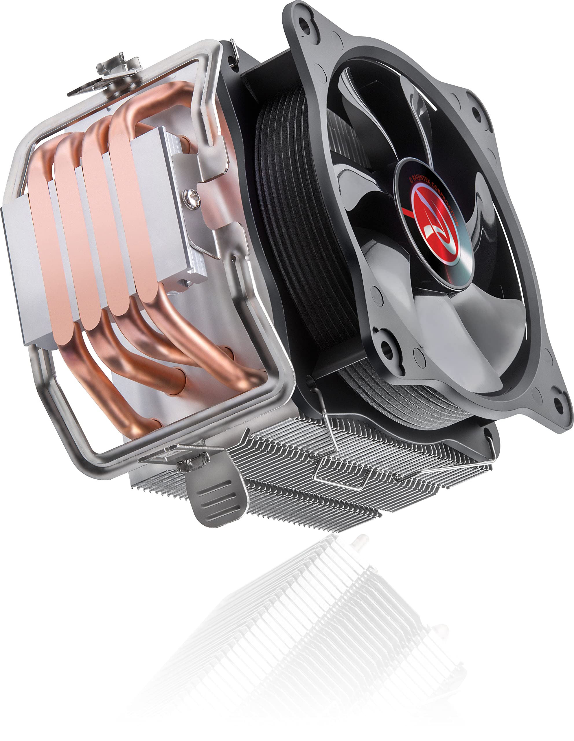 RAIJINTEK AIDOS II CPU Air Cooler with 10025 PWM Fan, 4 Copper Direct Contact Heat Pipes for Intel LGA 115x/AMD AM4