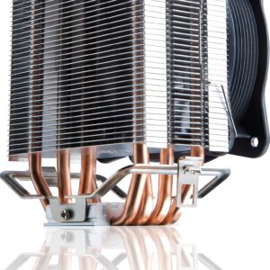 RAIJINTEK AIDOS II CPU Air Cooler with 10025 PWM Fan, 4 Copper Direct Contact Heat Pipes for Intel LGA 115x/AMD AM4