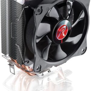 RAIJINTEK AIDOS II CPU Air Cooler with 10025 PWM Fan, 4 Copper Direct Contact Heat Pipes for Intel LGA 115x/AMD AM4