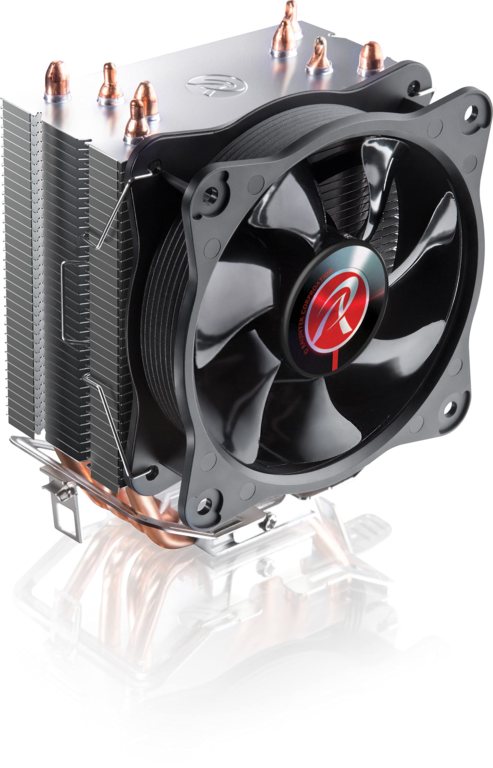 RAIJINTEK AIDOS II CPU Air Cooler with 10025 PWM Fan, 4 Copper Direct Contact Heat Pipes for Intel LGA 115x/AMD AM4