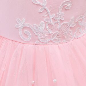 HNXDYY Girl Tutu Party Dress Bowknot Princess Baby Girls Birthday Gown #766_C Hot Pink 4-5 Years