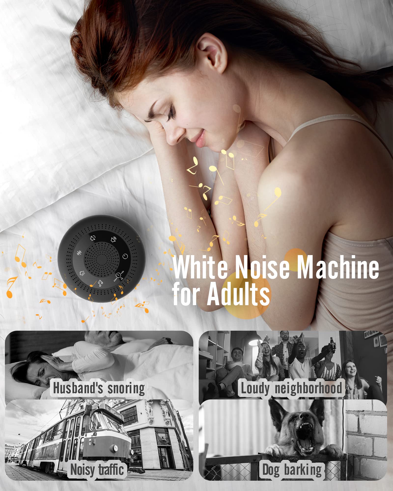 White Noise Machine for Adults, Sound Machine Baby for Sleeping