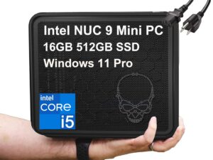 intel nuc 9 nuc9i5qnx mini pc business desktop (intel 4-core i5 (>i7-1065g7), 16gb ram, 1tb ssd) support 3 monitors, 2 x thunderbolt 3, hdmi, wifi 6, ethernet, 3-yr wrt, win 11 pro