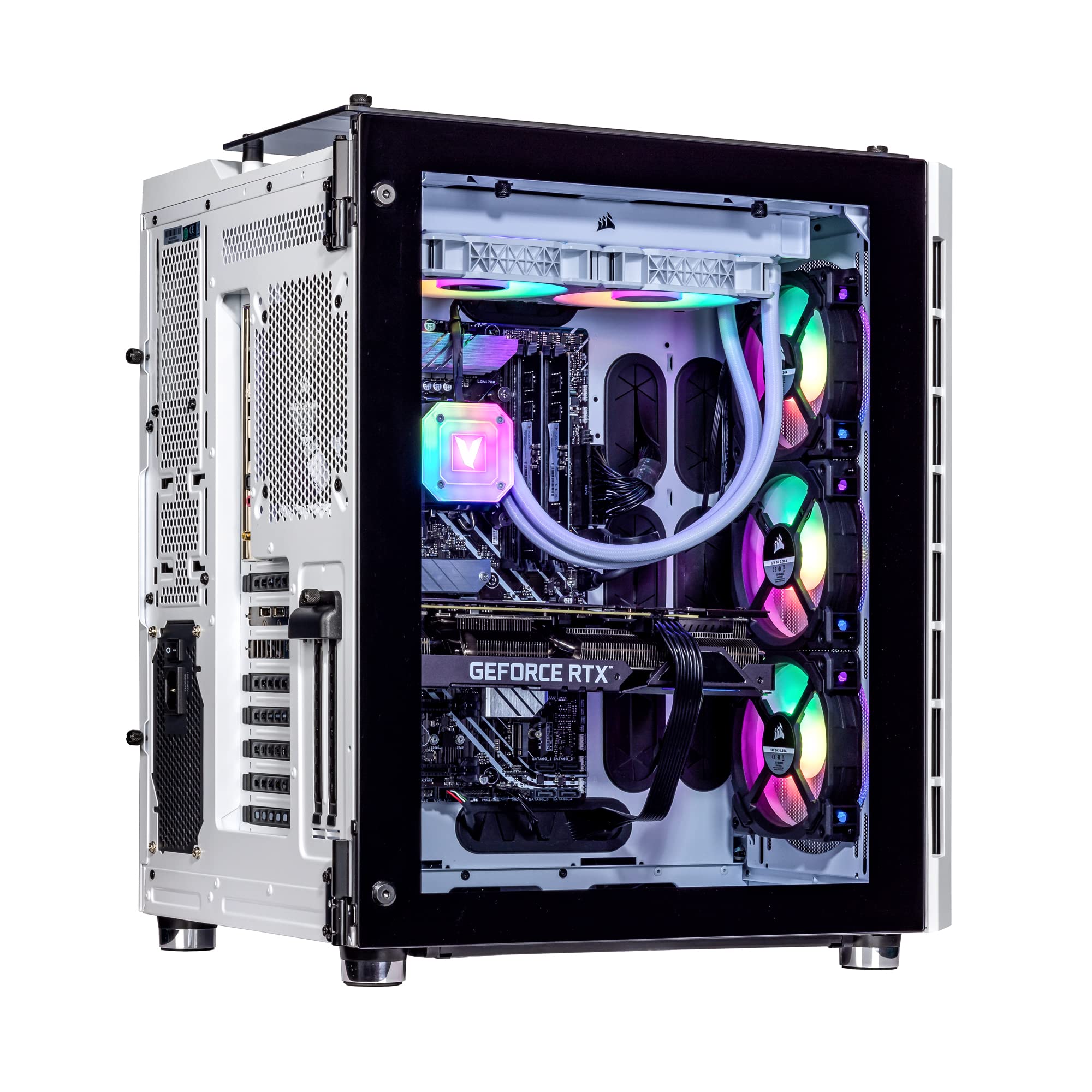 Velztorm Prizma 12th Gen CTO Gaming Desktop (Intel i9-12900K (Alder Lake) 16-Core, GeForce RTX 3060 12GB, 64GB DDR5 4800MHz RAM, 1TB PCIe SSD, 240 mm AIO, 1000W PSU, WiFi 6, BT 5.2, Win10H)