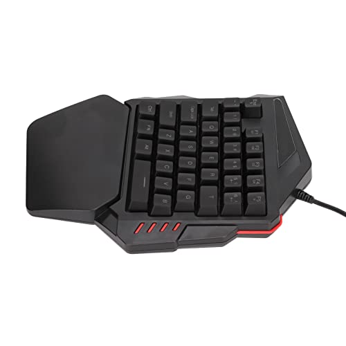 One-Handed Gaming Keyboard, 35 Keys Mechanical Numpad ​with RGB Backlit, G1/G2 Keys Macro Recording, Wired USB Numeric Keypad, Portable Mini Number Pad