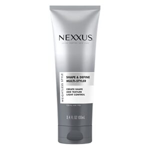 nexxus shape and define multi-styler for a light hold weightless styling cream shape, define and texture hair styling cream 3.4 oz