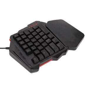 One-Handed Gaming Keyboard, 35 Keys Mechanical Numpad ​with RGB Backlit, G1/G2 Keys Macro Recording, Wired USB Numeric Keypad, Portable Mini Number Pad