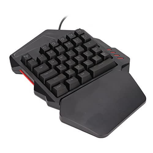 One-Handed Gaming Keyboard, 35 Keys Mechanical Numpad ​with RGB Backlit, G1/G2 Keys Macro Recording, Wired USB Numeric Keypad, Portable Mini Number Pad