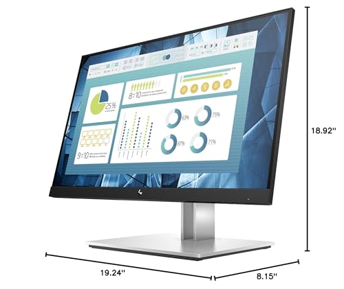 HP E22 G4 21.5" Full HD LCD Monitor - 16:9-22" Class - in-Plane Switching (IPS) Technology - 1920 x 1080-250 Nit - 5 ms - HDMI - VGA - DisplayPort - USB Hub