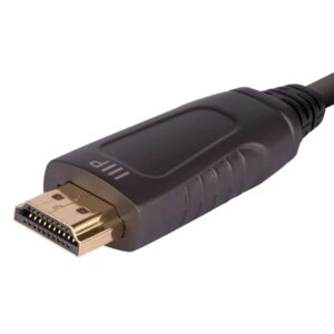 Monoprice 8K Ultra High Speed Fiber Optic Certified HDMI Cable - HDMI 2.1, 8K@60Hz, 4K@120Hz, 48Gbps, HDR, VRR, Active Optical Cable (AOC), 49ft, Black