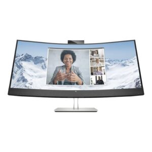 hp e34m g4 34" wqhd curved screen led lcd monitor - 21:9 - black