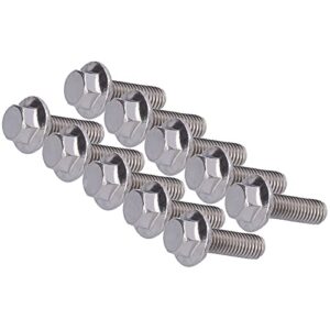 Screw Bolts Accessory, 10Pcs Hex Head Bolt Stainless Steel A2-70 Rustproof for Fastening(M5*16)