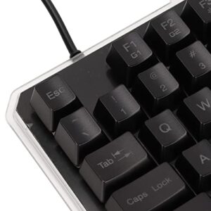 Wired Mechanical Keyboard Portable Gaming Keyboard One Hand Operation, 35 Key Small One Handed RGB Mechanical Gaming Keyboard for Studio Company