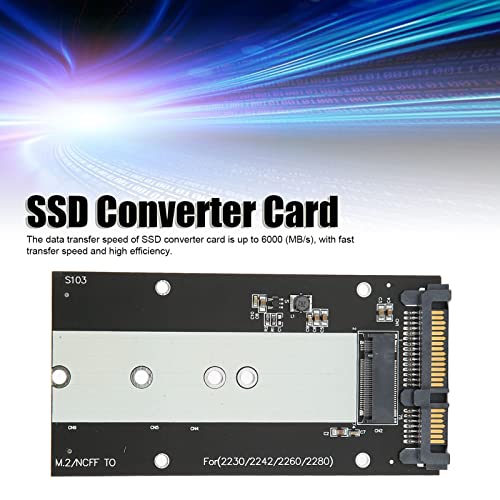 Tgoon SSD Converter Card, Small Size PCB Material Mass Storage Interface SSD Converter Adapter for B Key M.2 NGFF SSD