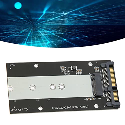 SSD Converter Card, PCB Material Mass Storage Interface Fast Transfer Easy to Use SSD Converter Adapter for B Key M.2 NGFF SSD