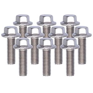 Screw Bolts Accessory, 10Pcs Hex Head Bolt Stainless Steel A2-70 Rustproof for Fastening(M5*16)