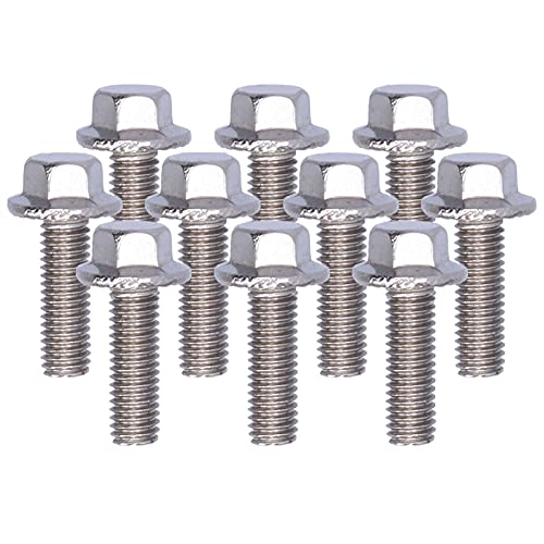 Screw Bolts Accessory, 10Pcs Hex Head Bolt Stainless Steel A2-70 Rustproof for Fastening(M5*16)