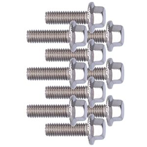 screw bolts accessory, 10pcs hex head bolt stainless steel a2-70 rustproof for fastening(m5*16)