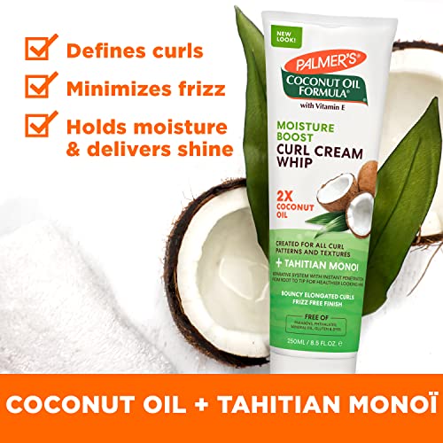 Palmer's Coconut Oil Formula Moisture Boost Curl Whip Cream, 8.5 oz.