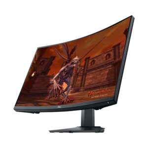 Dell 2022 S2721HGF 27" 144Hz FHD LED Curved Gaming Monitor, 1920 x 1080 Resolution, Adaptive-Sync, 144Hz Refresh Rate, 16:9 Aspect Ratio, 178 Viewing Angles, HDMI, DisplayPort, Audio line-Out, Black