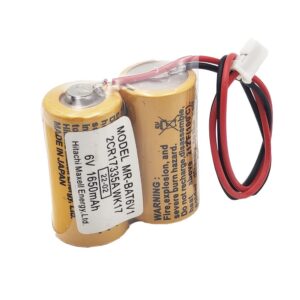 dsone mr-bat6v1 6v 1650mah lithium battery with plug compatible for mitsubishi mr-bat6v1 2cr17335a wk17 battery