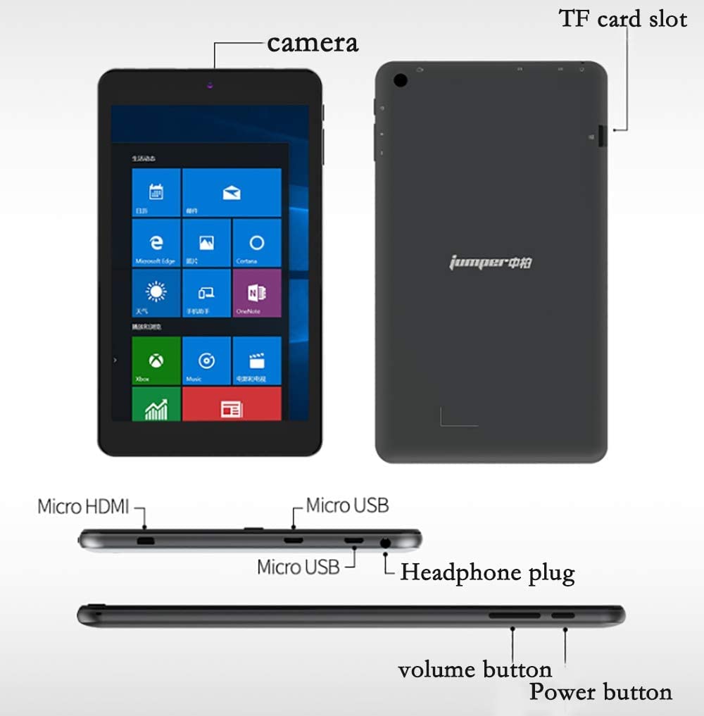 8 inch Windows 10 Mini5 1920x1200 IPS Tablet PC 2GB RAM 32G ROM Atom-Z8350 WiFi Mini HDMI