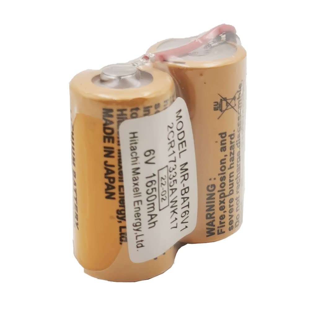 DSONE MR-BAT6V1 6V 1650mAh Lithium Battery with Plug Compatible for Mitsubishi MR-BAT6V1 2CR17335A WK17 Battery