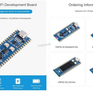 2.4 GHz WiFi Development Board Based On Microcontroller ESP32-S2 240MHz Xtensa Single-core 32-bit LX7 Supporting Raspberry Pi Pico Expansion Board Ecosystem @XYGStudy (ESP32-S2-Pico)