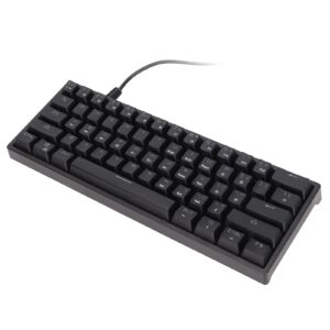 entatial 61 keys mechanical keyboard, cool lighting blue switch light weight mechanical gaming keyboard for office for home