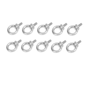 lifting eye, screw eye kit lifting eye bolts 10pcs m6 stainless steel lifting eye bolts eye with lock nuts for tage lighting safety ropes