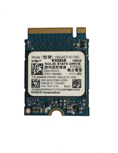 kioxia internal ssd, pcie gen 3 x 4 nvme solid state drive, m.2, oem package (2230, 128gb)