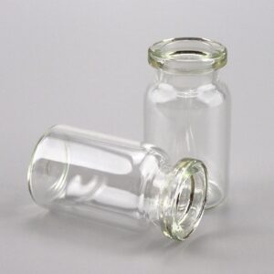 10ml sample vials pack of 154 pcs-24x45mm glass transparent bottom headspace sample bottles, chamfered surface treatment