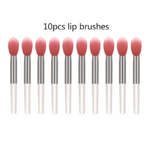 LORMAY 10 Pcs Silicone Lip Mask Brushes. Applicators for Lipsticks, Lip Gloss, Lip Balm and Other Cream Makeup Products (2.0 inches / 5.0 cm)