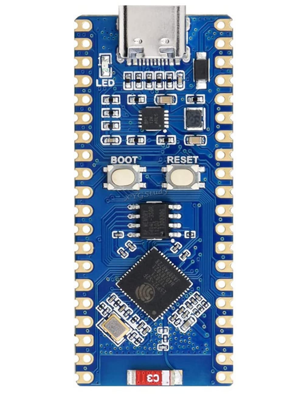 2.4 GHz WiFi Development Board Based On Microcontroller ESP32-S2 240MHz Xtensa Single-core 32-bit LX7 Supporting Raspberry Pi Pico Expansion Board Ecosystem @XYGStudy (ESP32-S2-Pico)