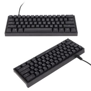 Entatial 61 Keys Mechanical Keyboard, Cool Lighting Blue Switch Light Weight Mechanical Gaming Keyboard for Office for Home