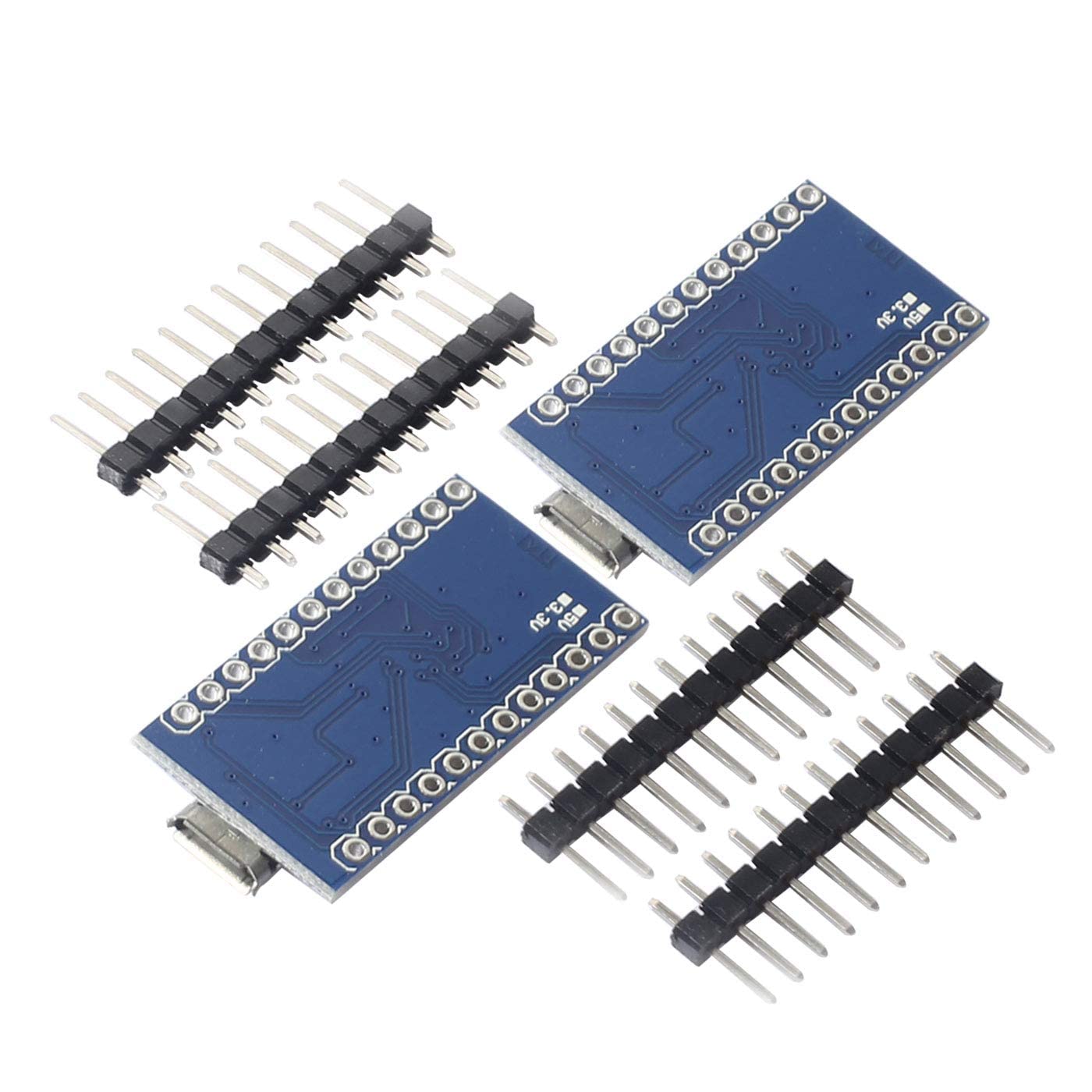 RedTagCanada Pro Micro Atmega32U4 5V 16MHz Bootloadered IDE Micro USB Pro Micro Board Microcontroller Compatible for Arduino (2, Pro Micro ATmega32U4 Micro-USB)