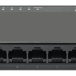 Manhattan 5 Port Fast Ethernet Switch – 10/100/1000 Mbps - Computer Desktop Internet Networking Splitter LAN Hub Router, Unmanaged, Plug & Play, Fanless Quiet, Plastic – 3 Yr Mfg Warranty - 561747