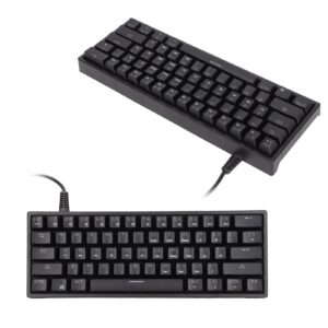 Entatial 61 Keys Mechanical Keyboard, Cool Lighting Blue Switch Light Weight Mechanical Gaming Keyboard for Office for Home