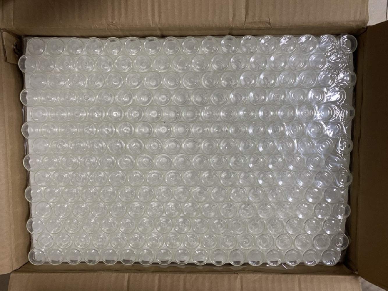 10ml Sample Vials Pack of 154 pcs-24x45mm Glass Transparent Bottom headspace Sample Bottles, chamfered Surface Treatment