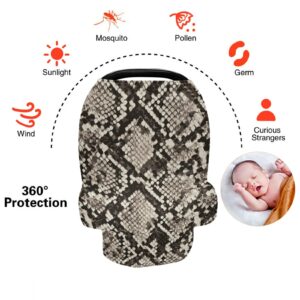 Nursing Cover Breastfeeding Scarf Snake Skin Pattern Print - for Baby Car Seat Covers, Stroller Cover, Carseat Canopy(228br1a)