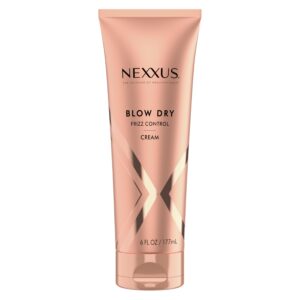 nexxus smooth & full blow dry balm weightless style frizz control, volume & heat protect styling cream for smooth & full hair 6 oz