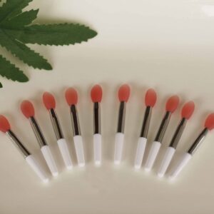 LORMAY 10 Pcs Silicone Lip Mask Brushes. Applicators for Lipsticks, Lip Gloss, Lip Balm and Other Cream Makeup Products (2.0 inches / 5.0 cm)