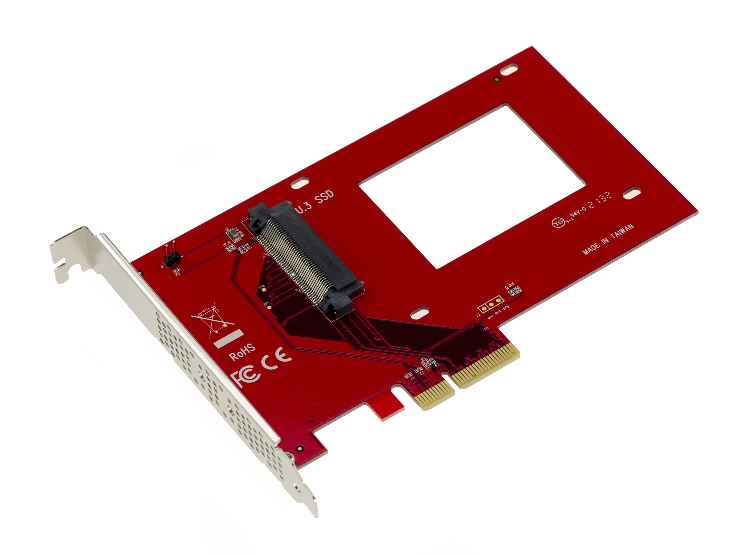 KALEA-INFORMATIQUE PCIe 4X Type 4.0 Controller Board for PCIe NVMe U.3 SSD with U3 Interface SFF-TA-1001 SFF-8639