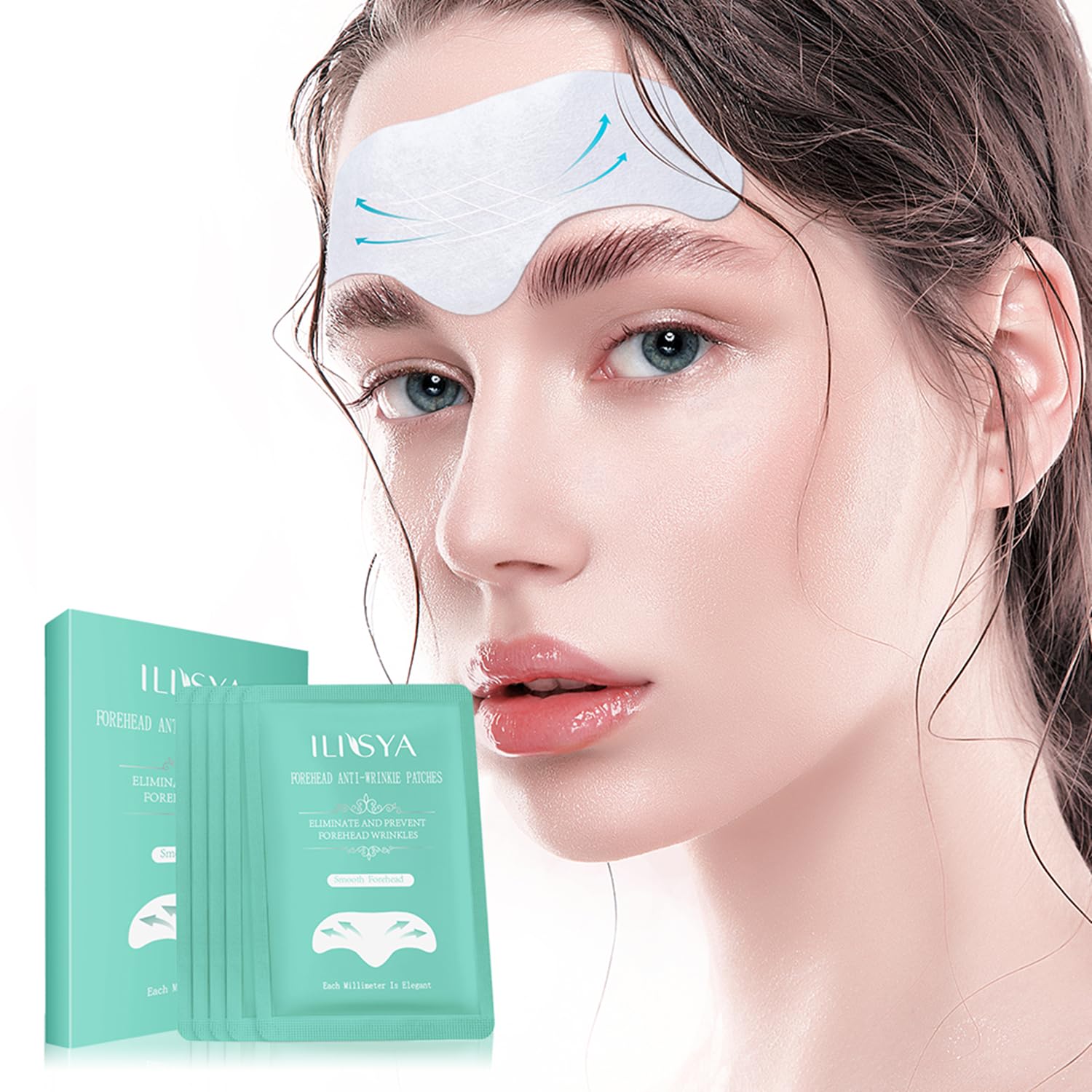 ilisya Forehead Wrinkle Patches Anti-Wrinkle Facial Patches Smoothing Forehead Wrinkle Stickers Forehead Lines Pads Fine Lines Resistant Masks Wrinkle Remover for Women and Men,10 PCS