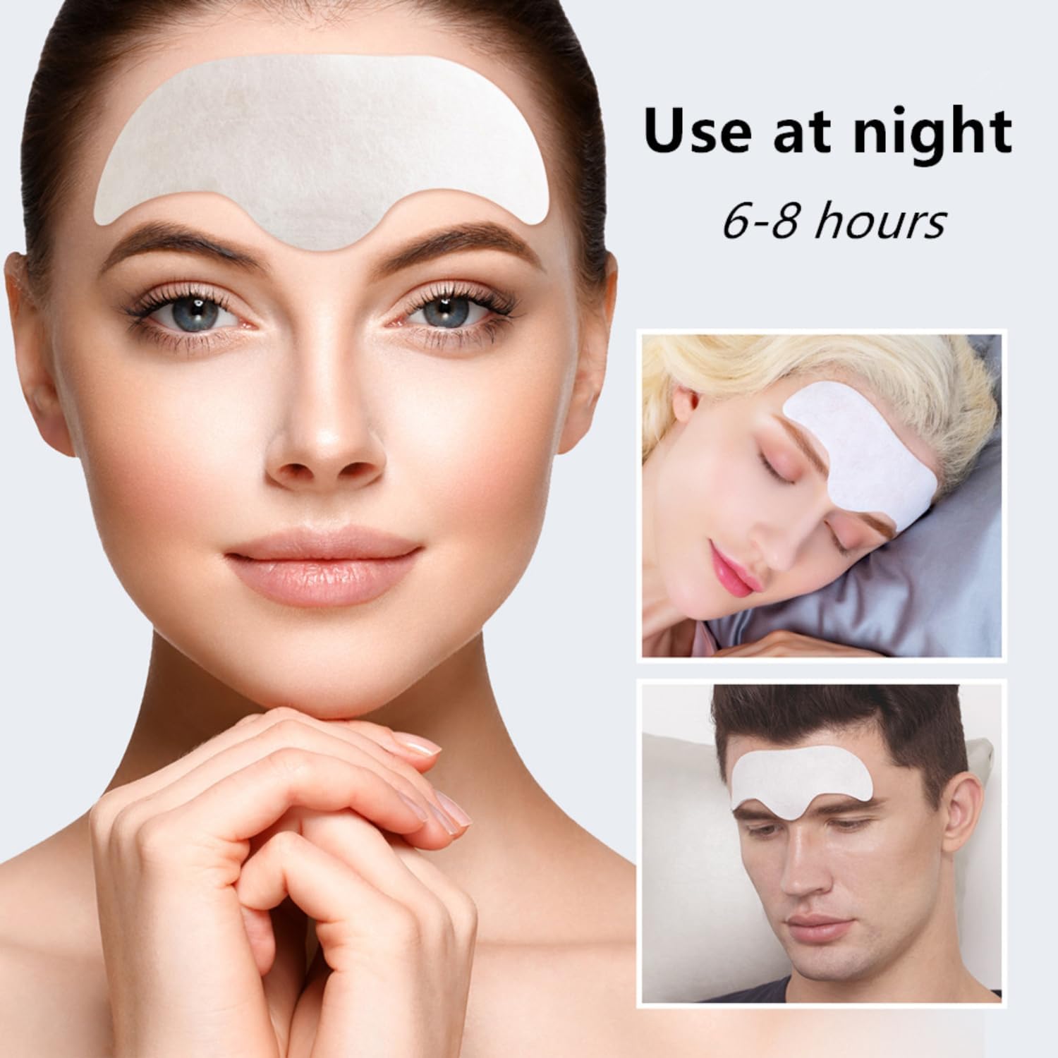 ilisya Forehead Wrinkle Patches Anti-Wrinkle Facial Patches Smoothing Forehead Wrinkle Stickers Forehead Lines Pads Fine Lines Resistant Masks Wrinkle Remover for Women and Men,10 PCS