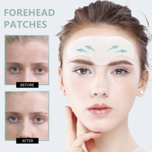 ilisya Forehead Wrinkle Patches Anti-Wrinkle Facial Patches Smoothing Forehead Wrinkle Stickers Forehead Lines Pads Fine Lines Resistant Masks Wrinkle Remover for Women and Men,10 PCS