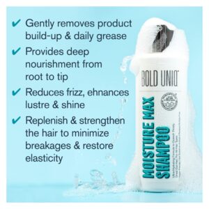 Bold Uniq Moisturizing & Hydrating Shampoo & Conditioner Bundle. for Dry Hair & Scalp. Adds Moisture & Shine. Detangles & Repairs Damaged, Colored, Curly & Frizzy Hair. Paraben & Sulfate Free.