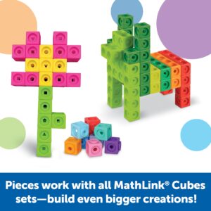 MathLink Cubes Kindergarten Math Activity Set Mathtastics!, Math Teaching Toys, PreKManipulatives, Children’s Math Games, 115 Pieces, Age 5+